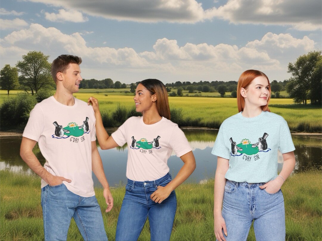 Frog Toad Tea Party Tophat Teacup Lily Pad Unisex Tee Cute Funny Design ...