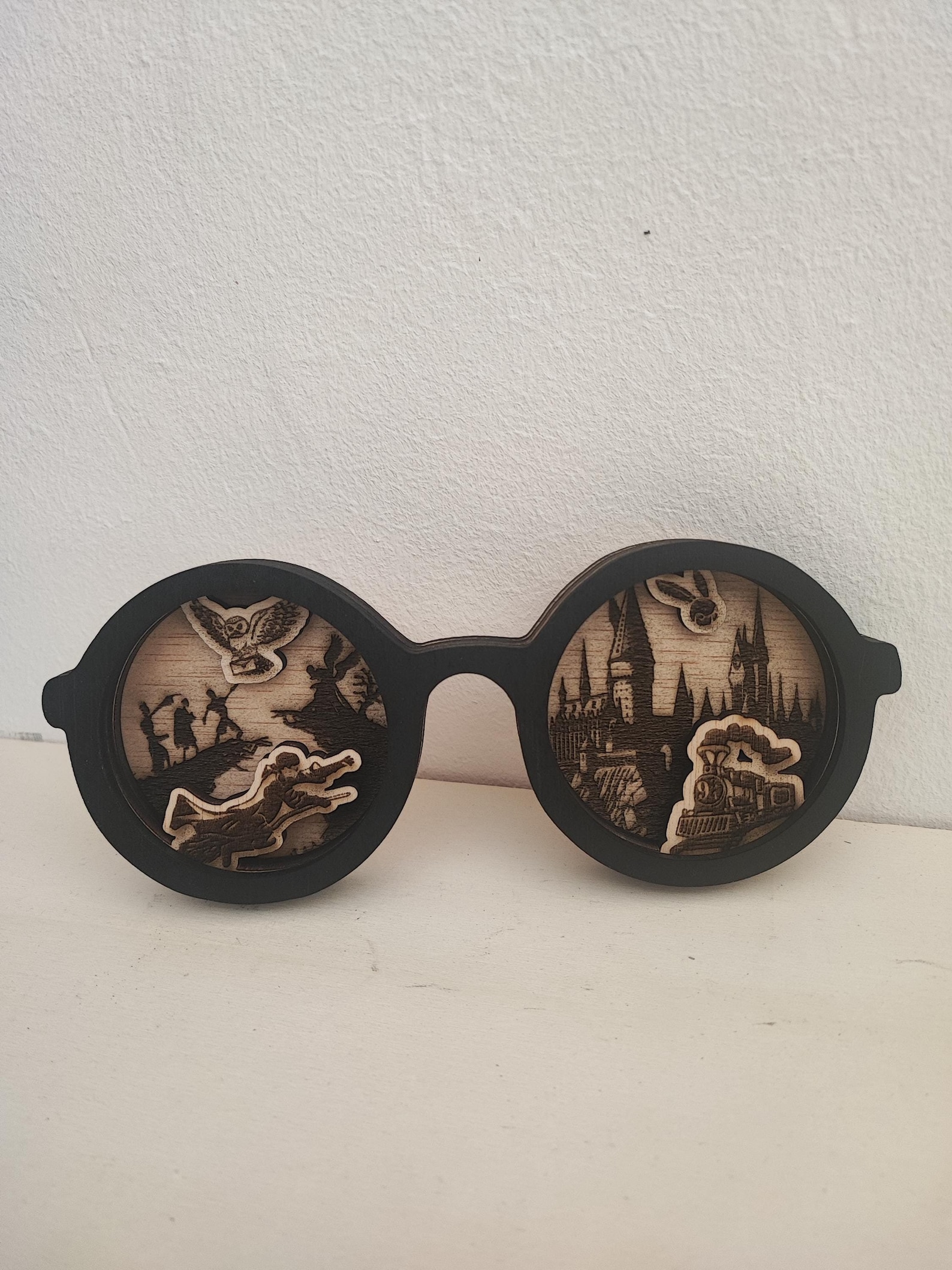 Wizard Glasses Laser Cut File | Multilayer Wood Wall Decor SVG DXF AI ...