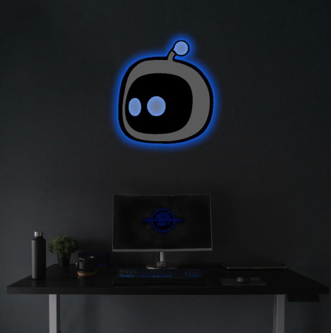 Astrobot, Handmade Wooden Acrylic,home Decor, Gift for Kids, Led ...