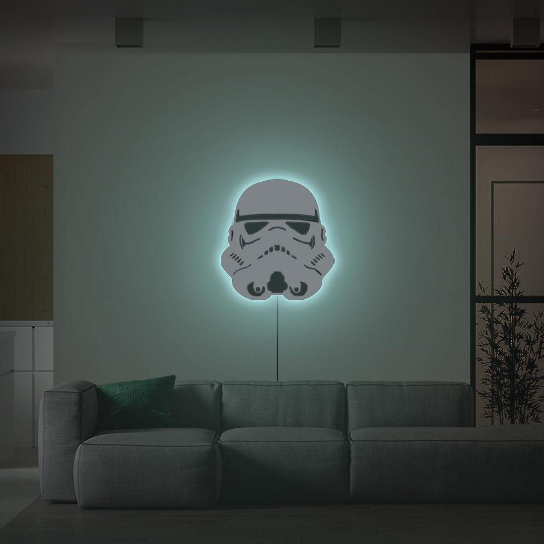 Handmade Stormtrooper LED Light: Star Wars RGB Wall Decor - Etsy