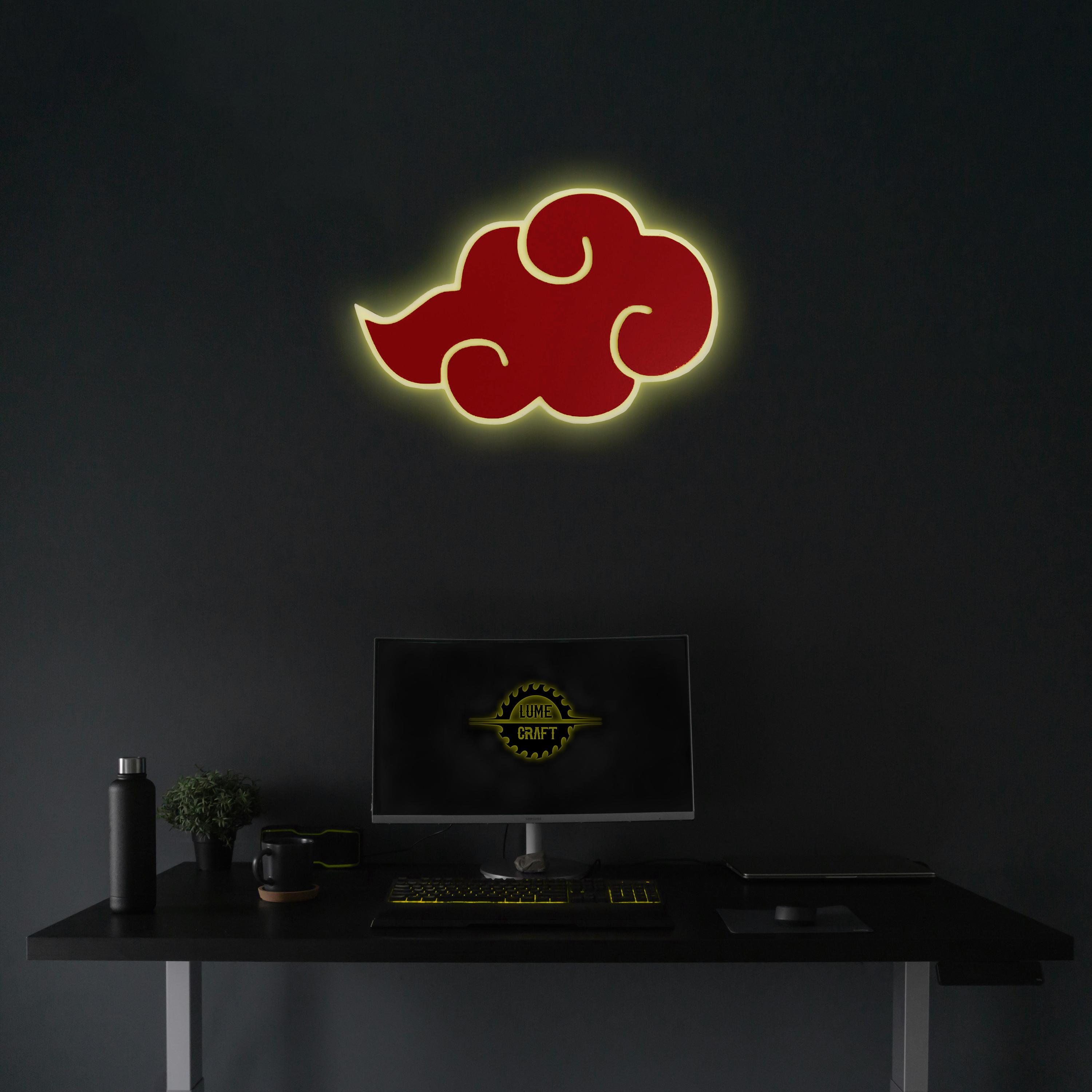 Naruto Anime Akatsuki Cloud Wall Art Iconic Naruto Decor for Anime Fans ...