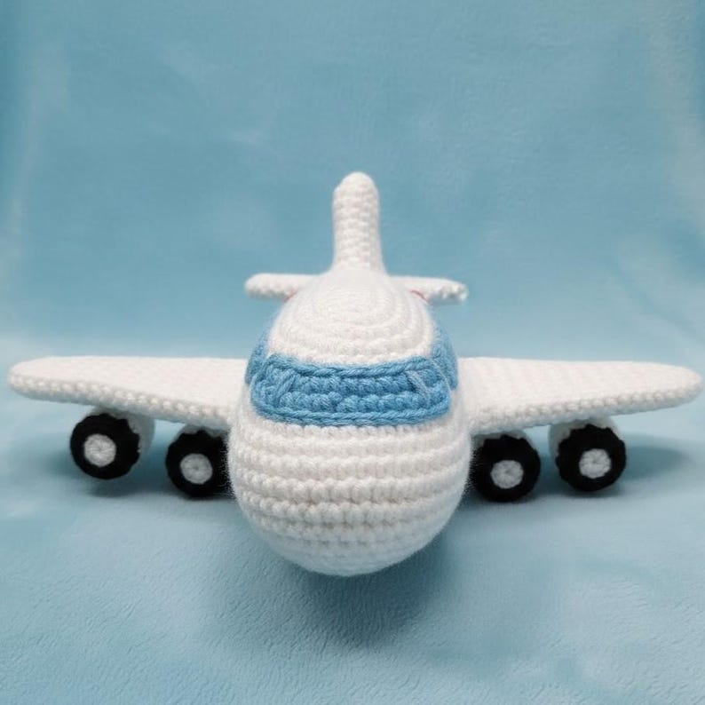 Amigurumi Airplane Crochet Pattern | Jumbo Jet Plushie PDF Tutorial ...