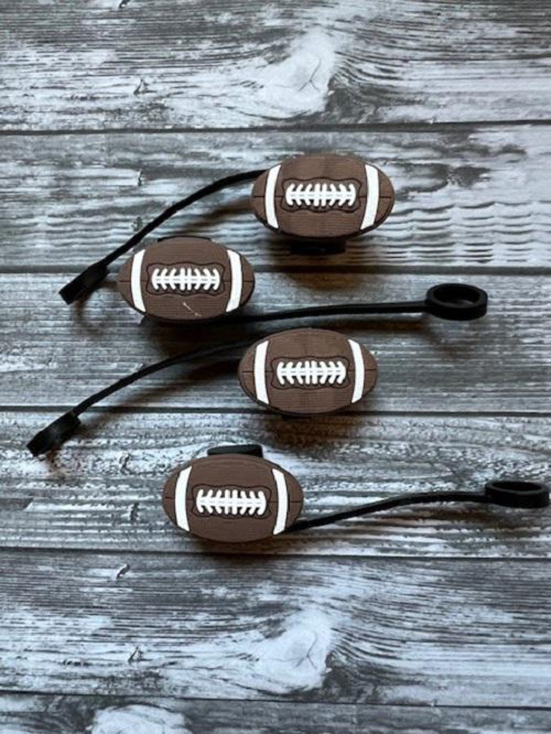 Football Straw Topper - Etsy