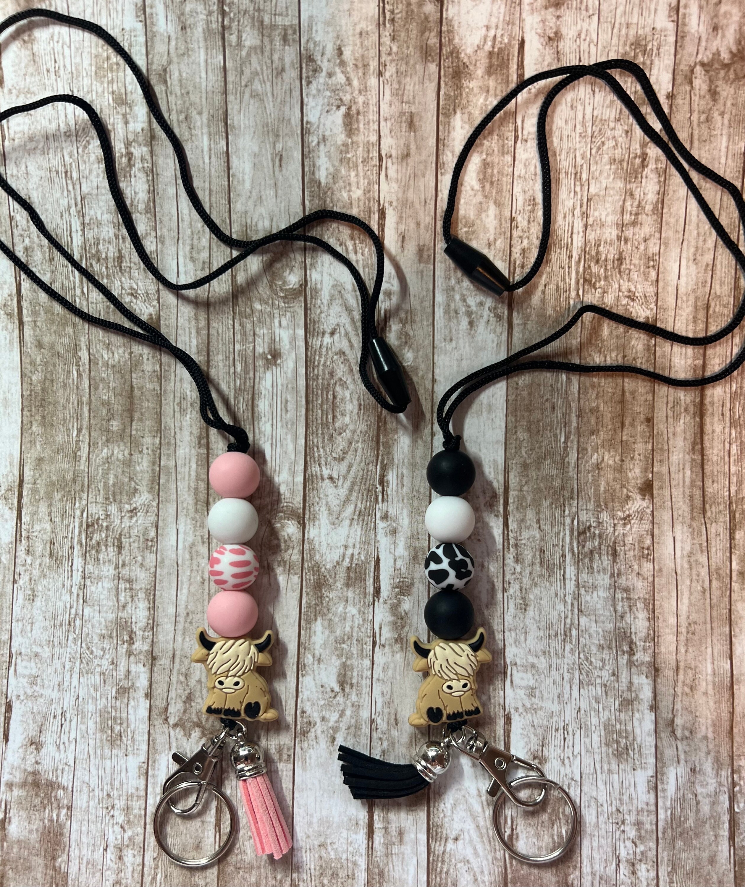 Highland Cow Lanyard, Lanyard ID Holder, ID Badge Card Lanyard, Lanyard ...