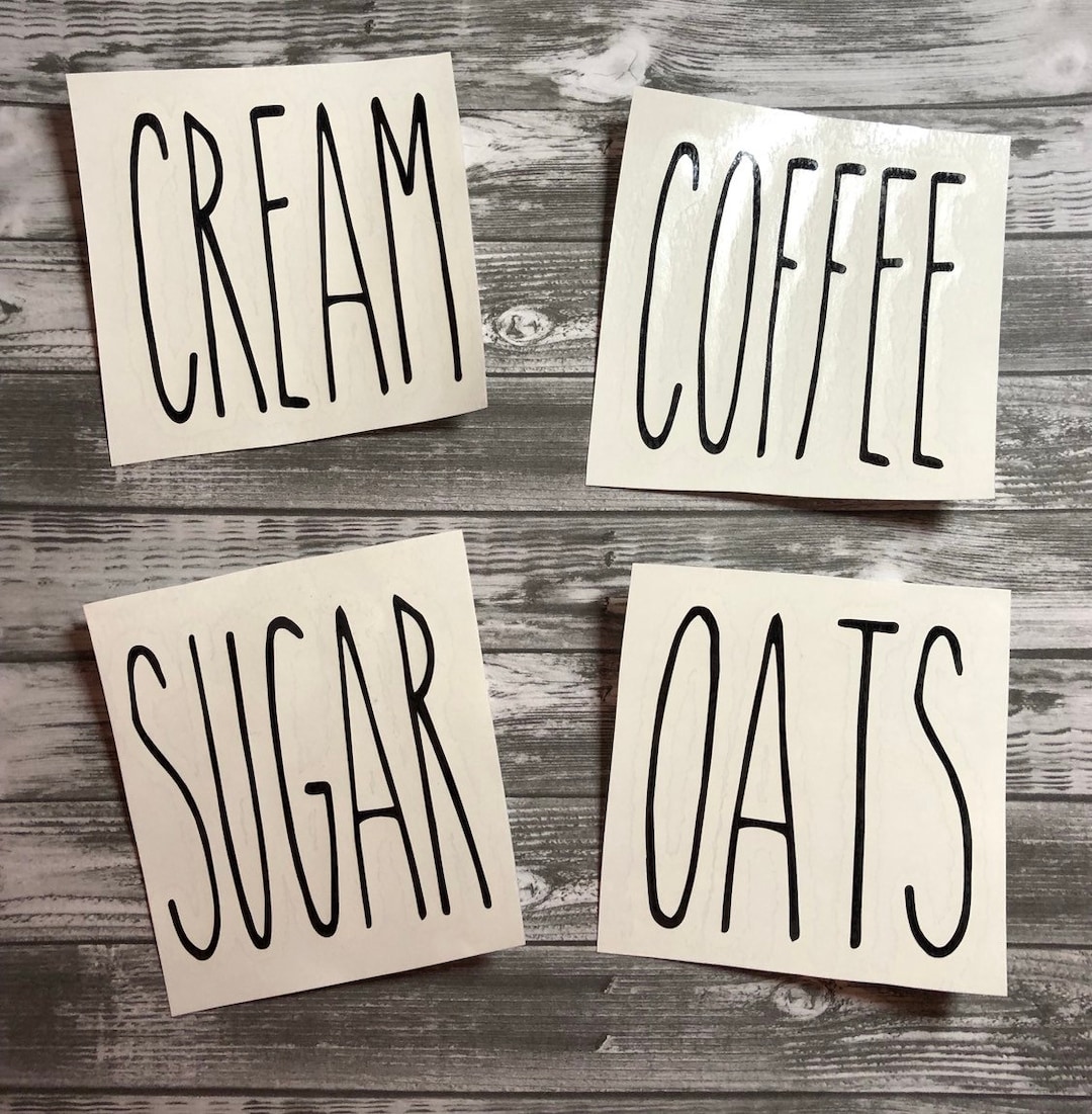 Rae Dunn Inspired Vinyl Mug Decals, Rae Dunn Custom Decals, Create Your ...