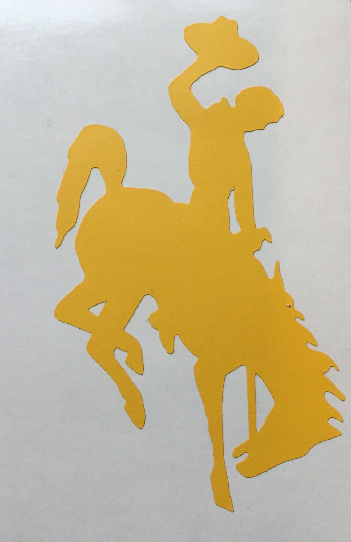 Offically Licensed Wyoming Cowboy Decal Vinyl Sticker Size 2x3.5" - Etsy