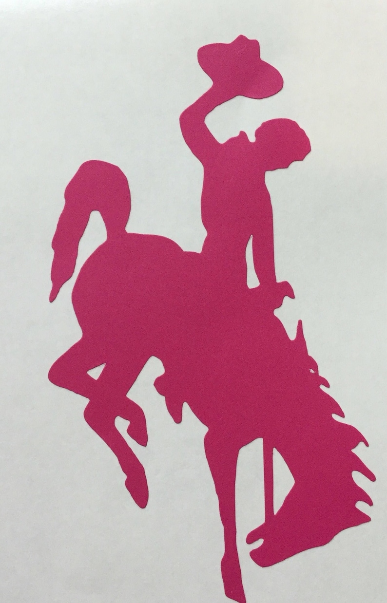 Offically Licensed Wyoming Cowboy Decal Vinyl Sticker Size 2x3.5" - Etsy