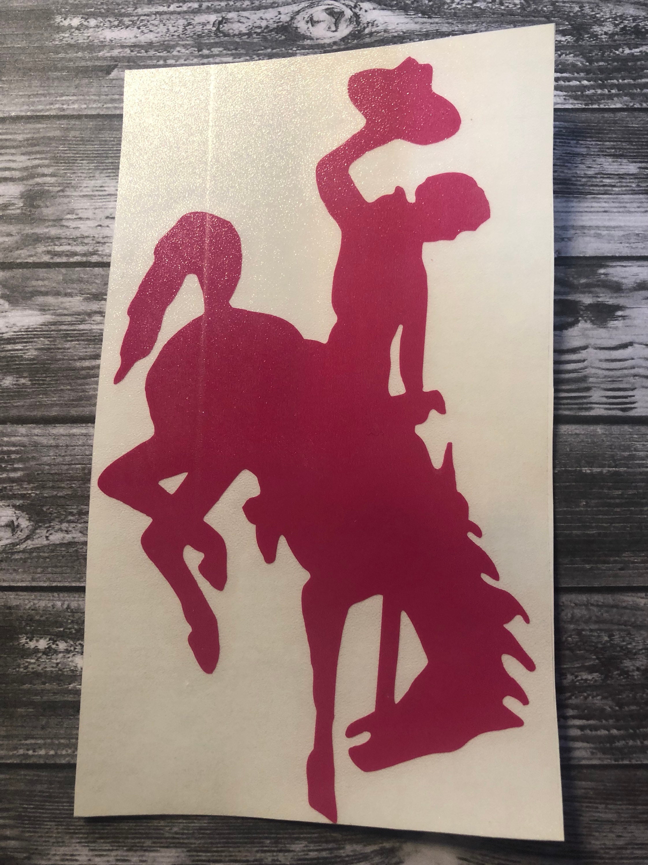 Offically Licensed Wyoming Cowboy Decal Vinyl Sticker Size 6x3.5" - Etsy