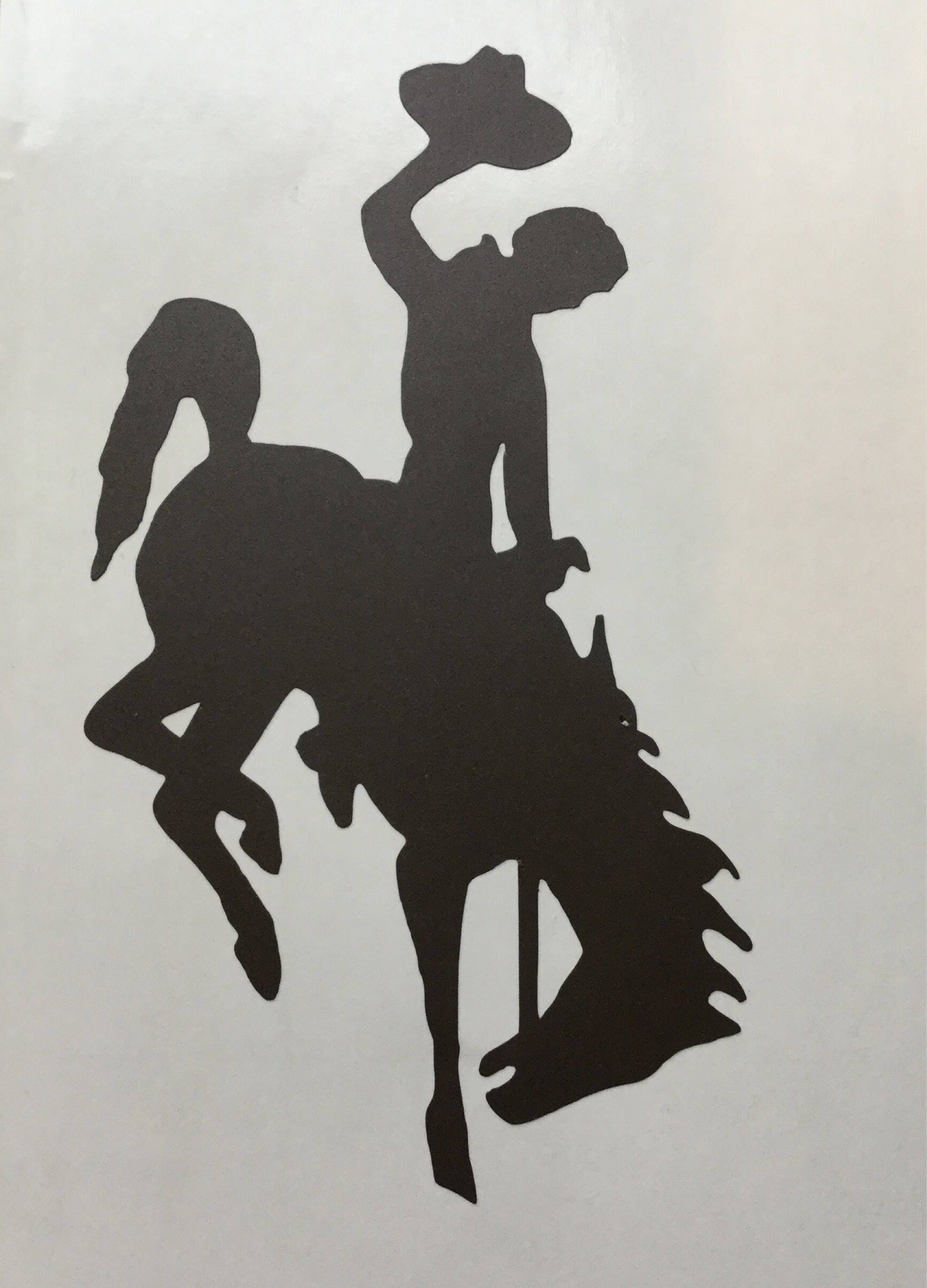 Offically Licensed Wyoming Cowboy Decal Vinyl Sticker Size 2x3.5" - Etsy