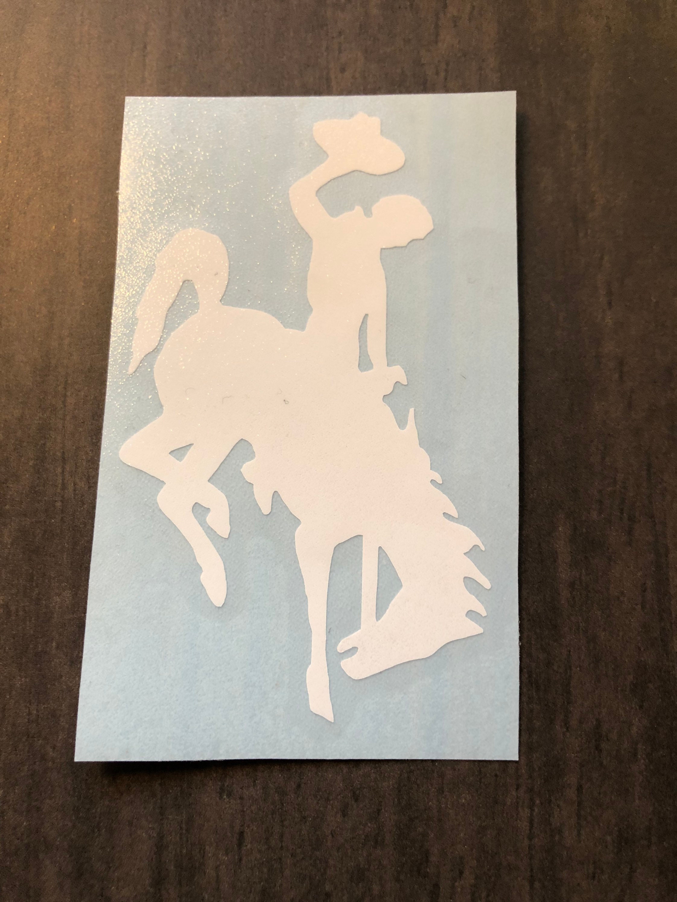 Offically Licensed Wyoming Cowboy decal vinyl Sticker size 2x3.5 - Etsy.de