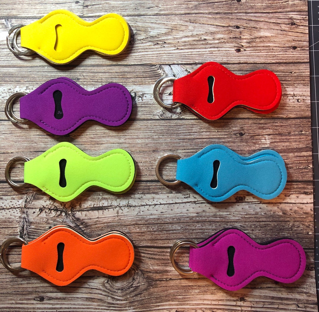 Personalized Chapstick Holder Keychain, Lanyard Accessory, Badge Reel ...