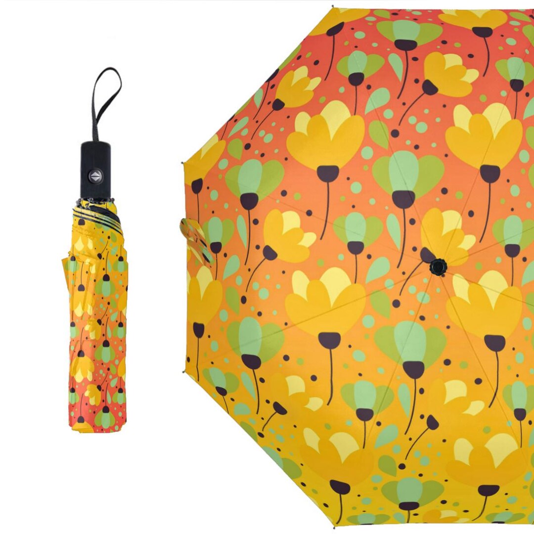 Cute Spring Flower Umbrella is a Colorful Artistic Compact With a ...