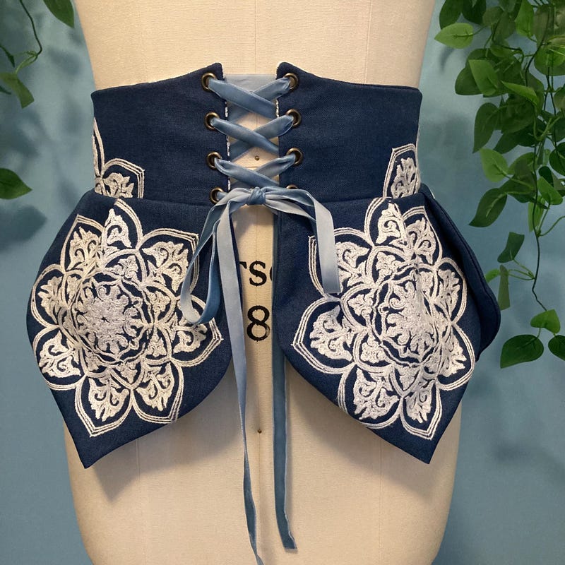 Embroidered Corset - Etsy