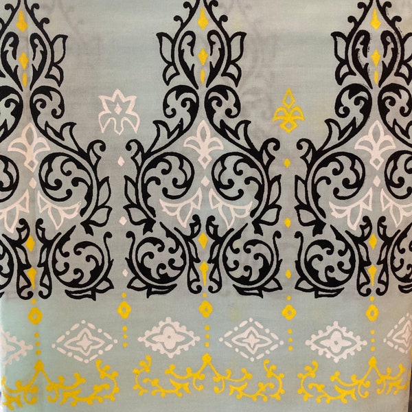 Border Print Fabric - Etsy