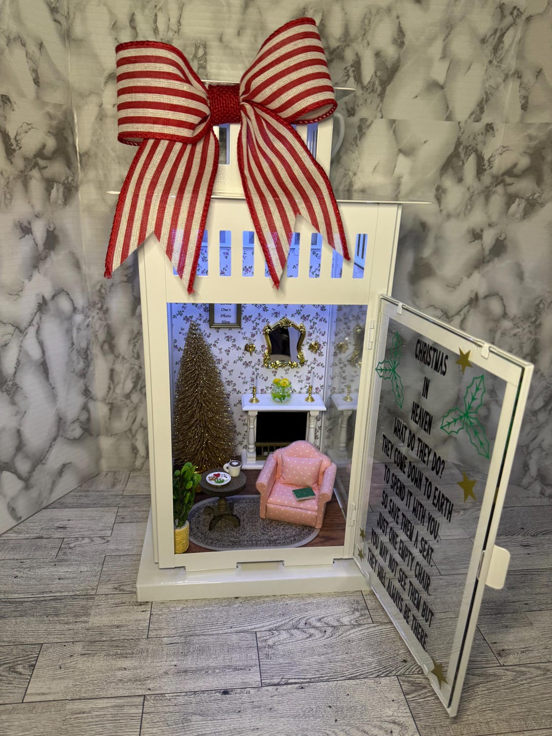 Christmas in Heaven Lantern, Memorial Lantern, Remembrance Lantern, in ...