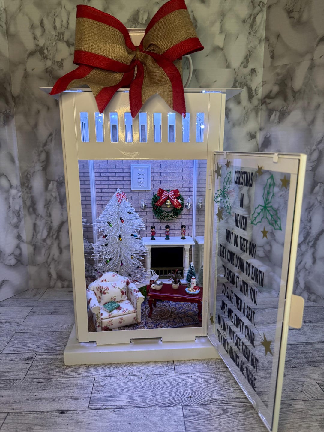 Christmas in Heaven Lantern, Memorial Lantern, Remembrance Lantern, in ...