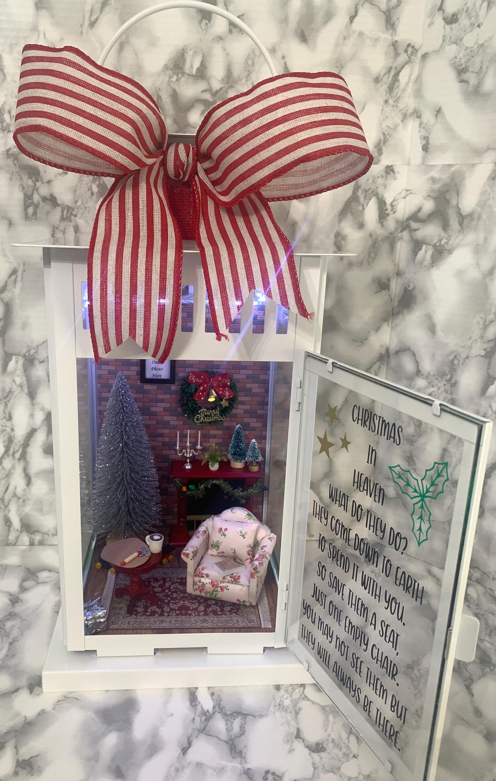 Christmas in Heaven Lantern, Memorial Lantern, Remembrance Lantern, in ...