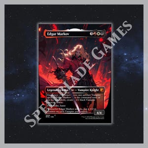 Custom MTG Proxy - Edgar Markov Alt Art | Alucard Castlevania Inspired ...