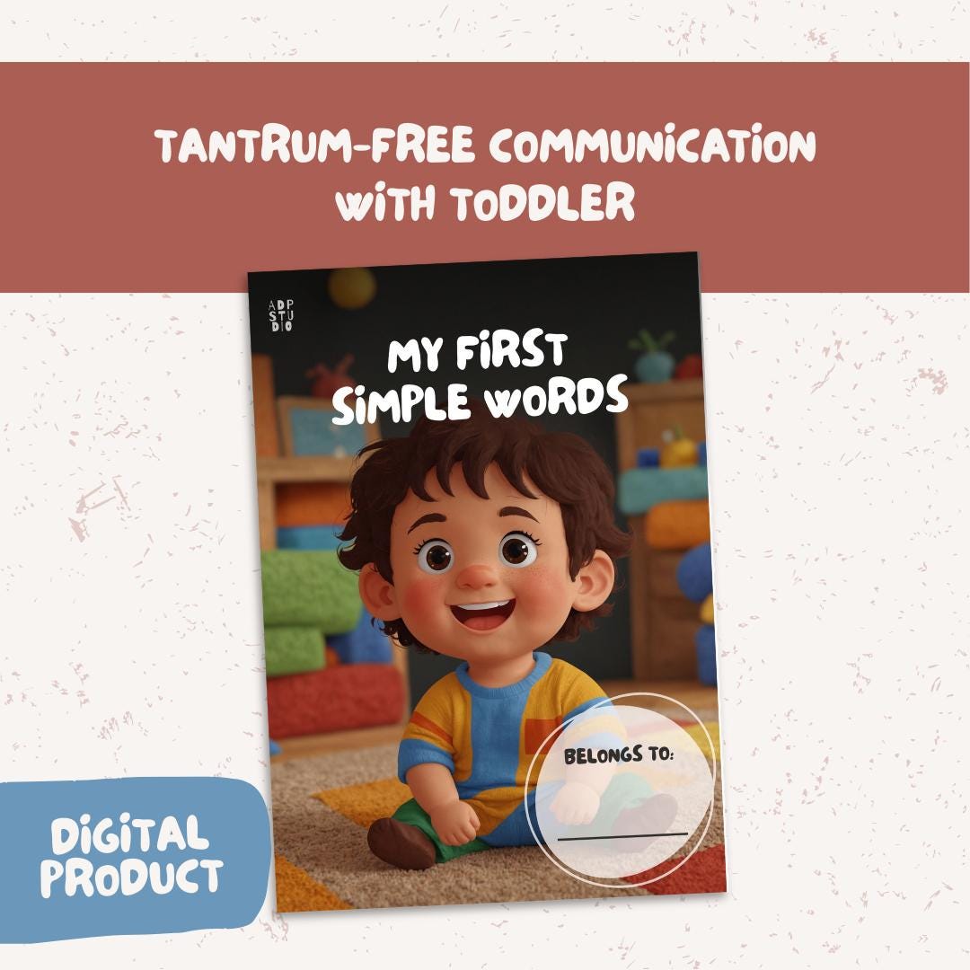 Tantrum-free Toddler Book – Learn First Words Through Daily Routines ...
