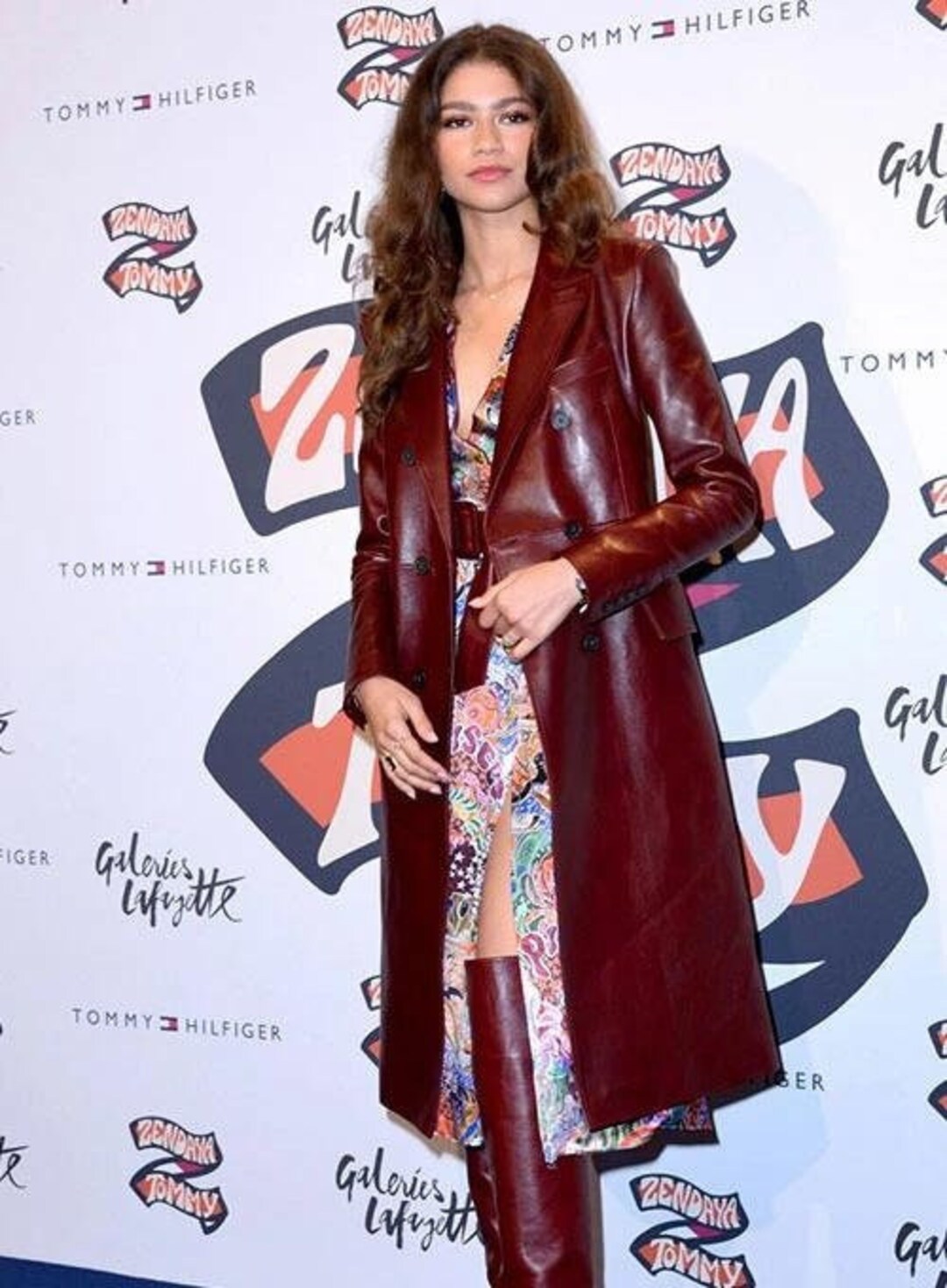 Zendaya Coleman Leather Trench Coat for Women | Handmade Coat | Women ...