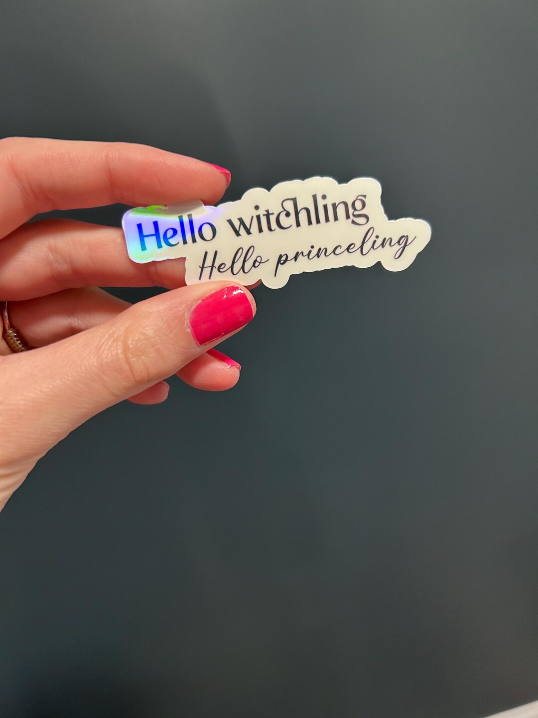 Hello, Witchling, Hello, Princeling Sticker, Stickers for Book Lovers ...