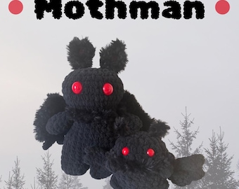 Mothman Plush 12 Inches - Cryptid Super Soft Minky W/ Weighted Bean ...
