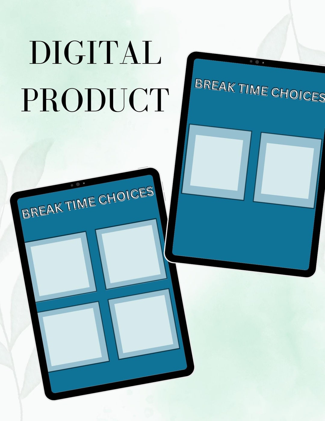 Break Time Choice Board - Etsy