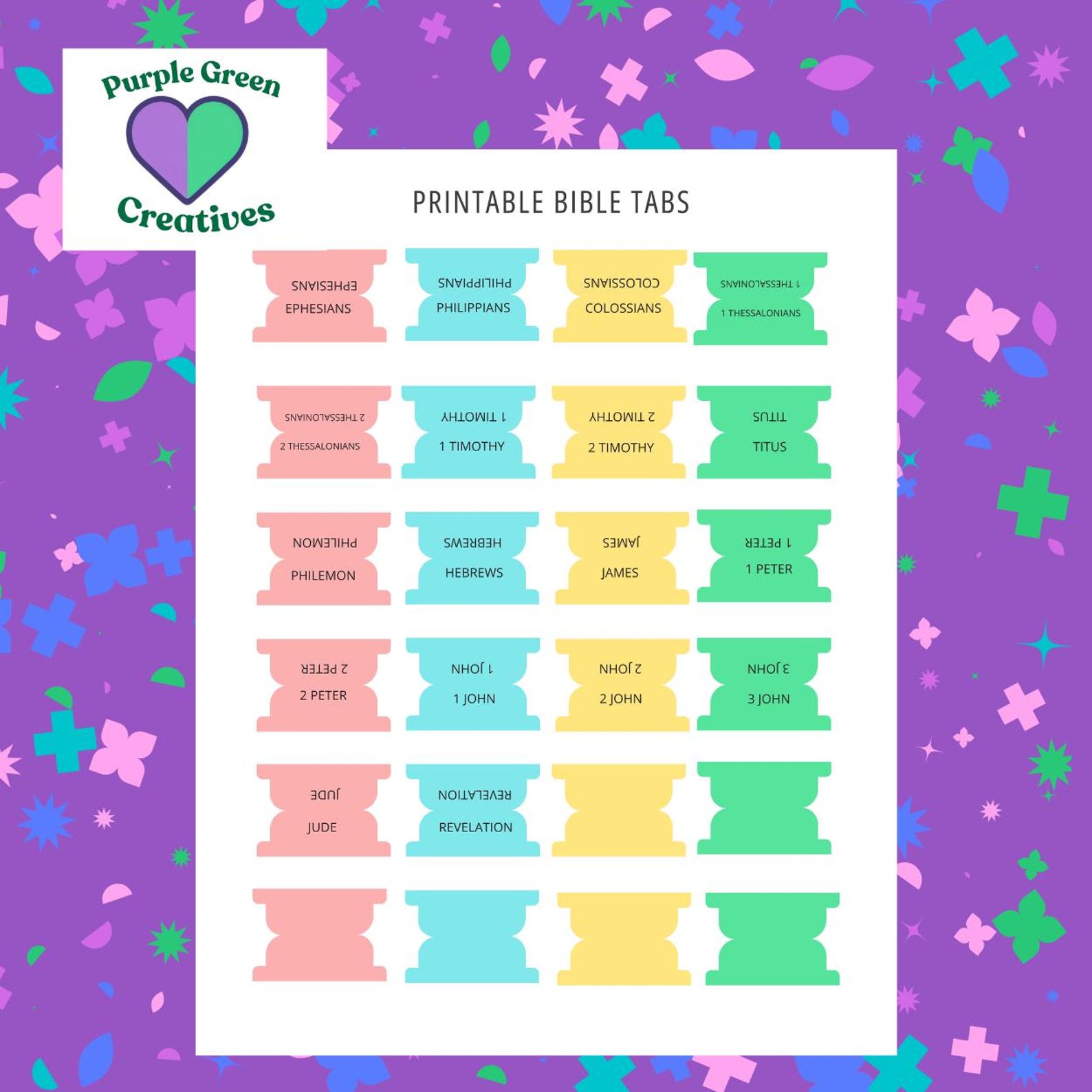 Printable Bible Tab, Bible Label, Bible Tags, Bible Pull Tabs, Books of ...