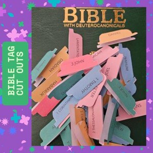 Printable Bible Tab, Bible Label, Bible Tags, Bible Pull Tabs, Books of ...