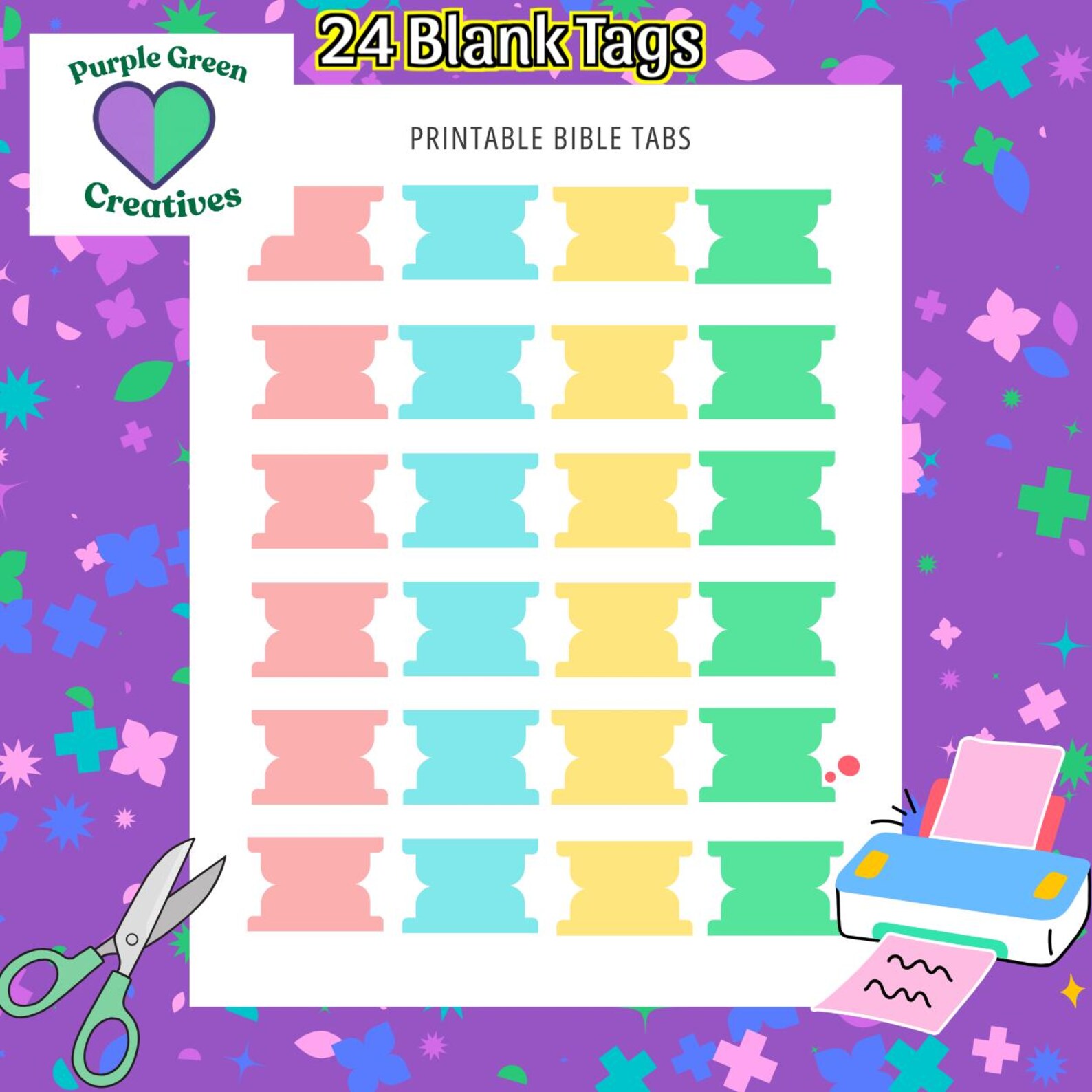 Printable Bible Tab, Bible Label, Bible Tags, Bible Pull Tabs, Books of ...