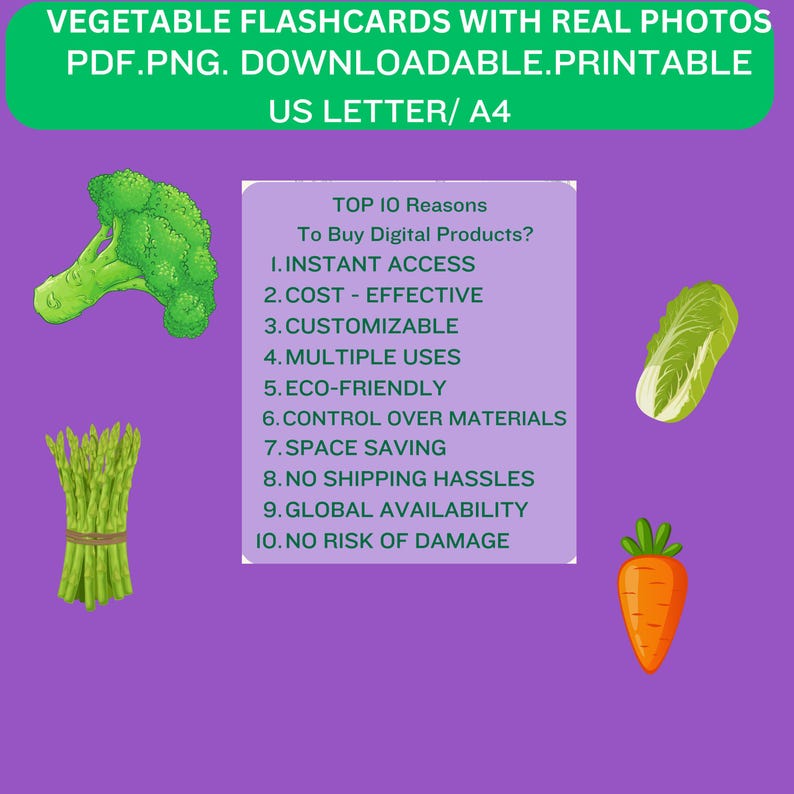 Vegetable Alphabet Flashcards: Toddler Learning ABC (PDF & PNG) - Etsy