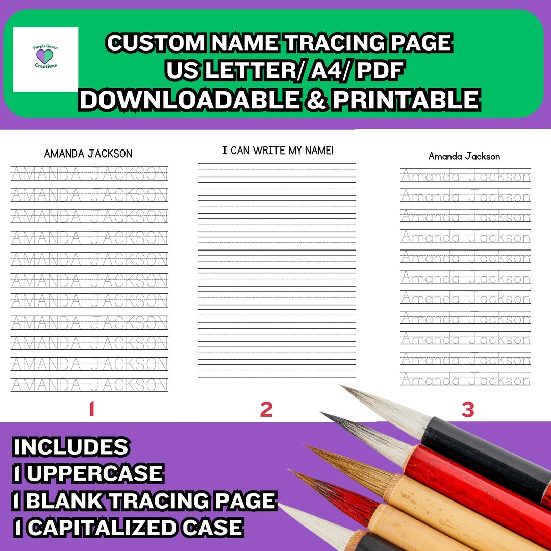Name Tracing Custom Name Tracing Customise Name Tracing Customize ...