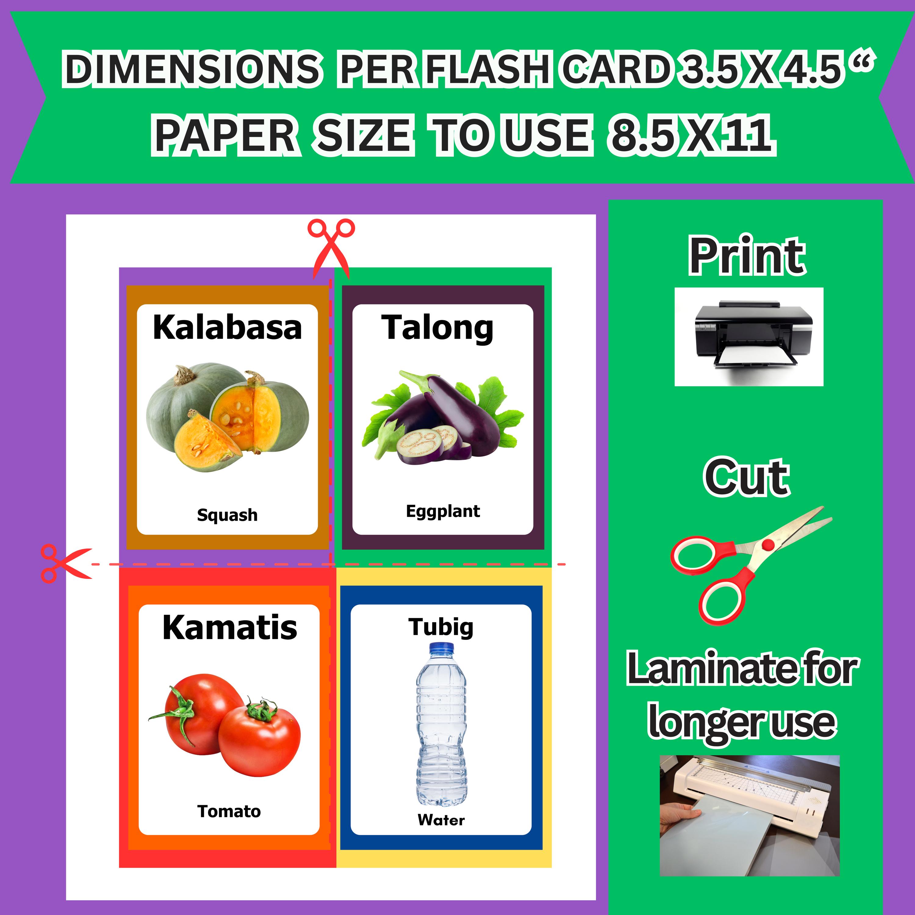 Filipino Food Flashcards: English-tagalog Bilingual Learning (digital ...