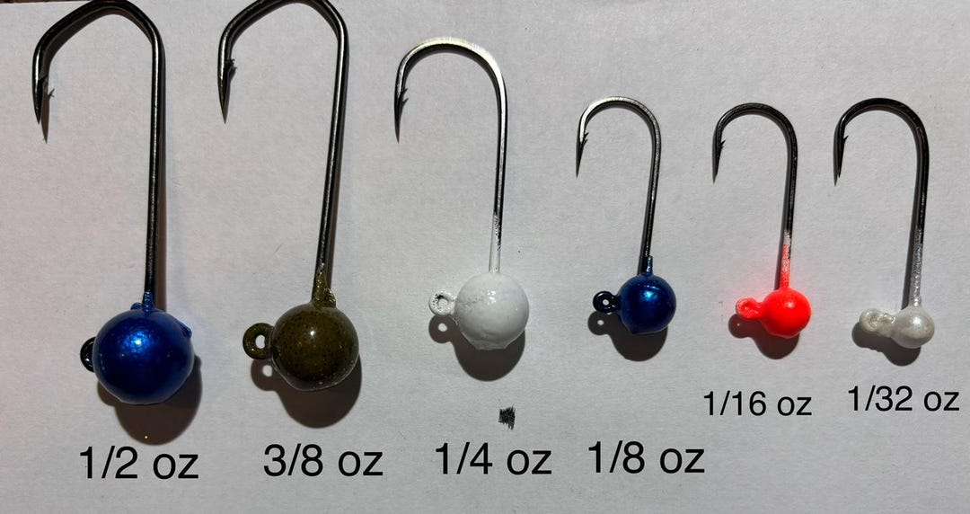 Round Lead Jig Heads (no Collar) - Etsy