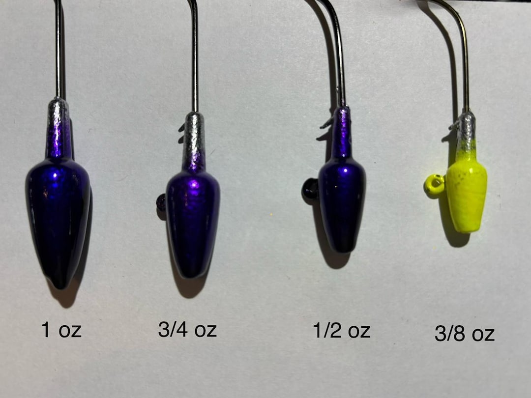 Lead Head Jigs Lead Bullet Jig Salmon Steelhead Powder Coat - Etsy