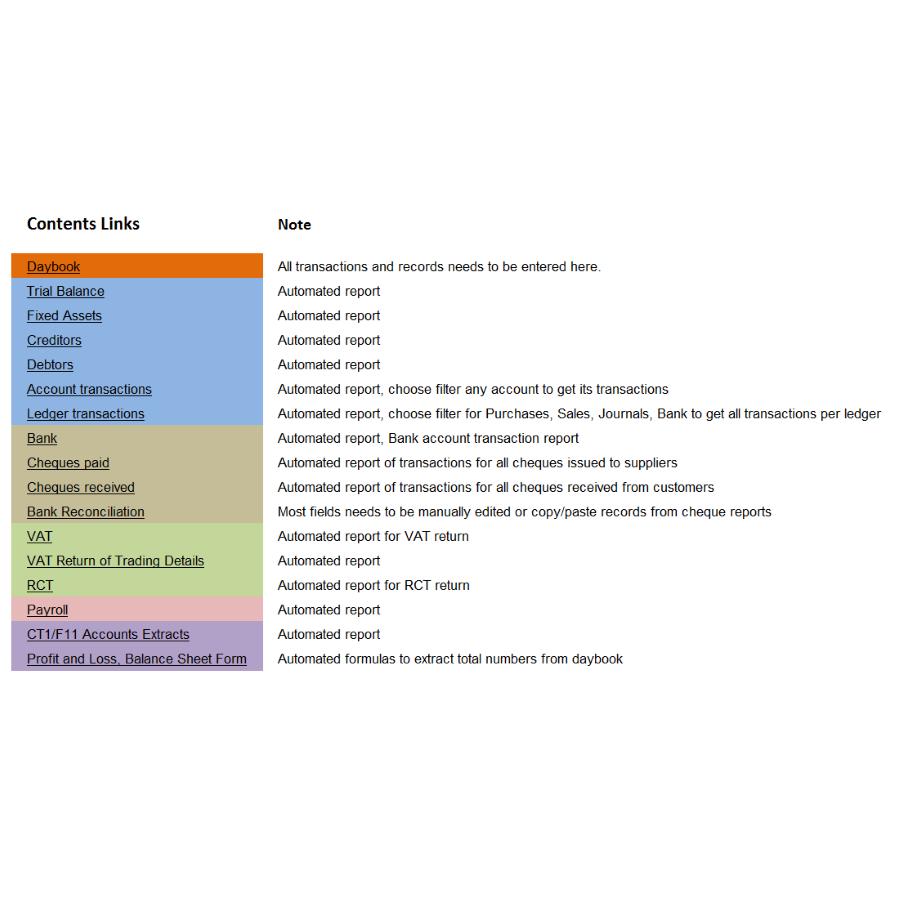 Complex Bookkeeping Excel Spreadsheet Template - Etsy