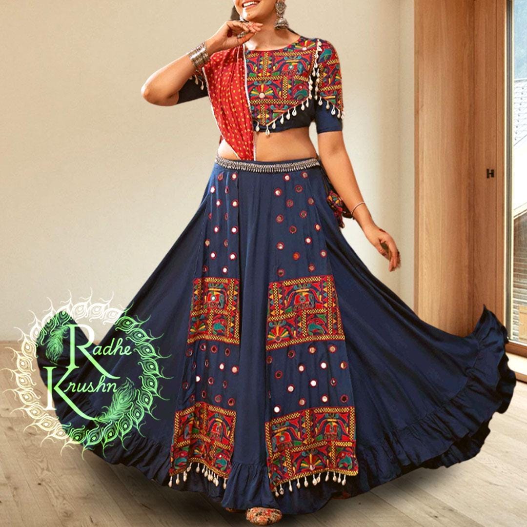 Indian Traditional Outfit Garba Navratri Chaniya Choli Lehenga Garba ...