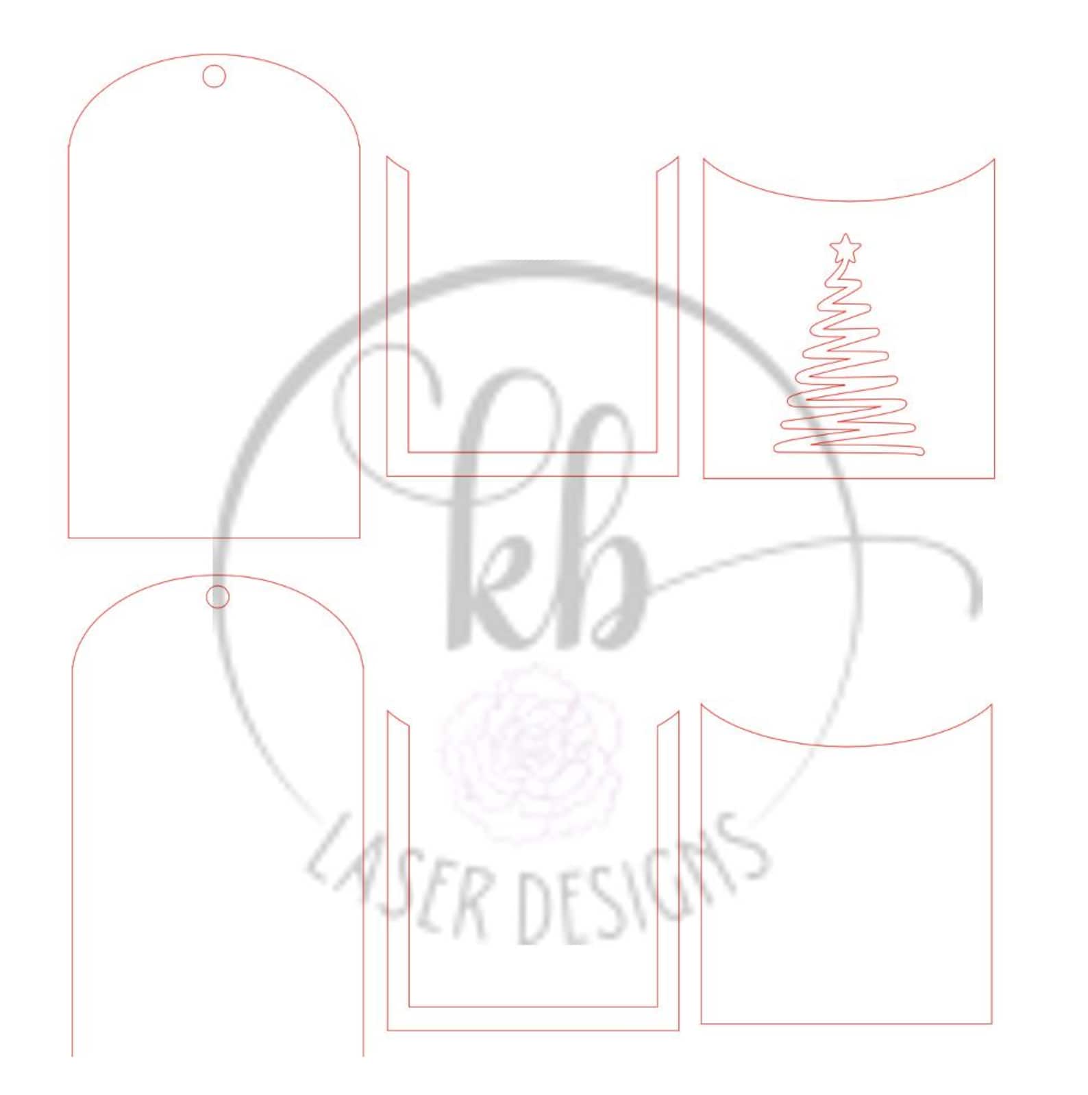 Digital File - Gift Card Holder Ornament Laser Cut (svg) [glowforge ...