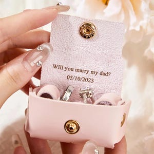 Custom Leather Ring Box | Dog Ring Bearer |wedding Ring Box | Wedding ...
