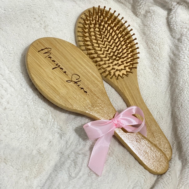Personalized Wooden Hairbrush | Personalized Hair Brush With Name ...