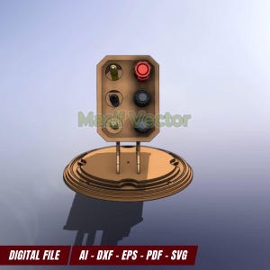 Laser Cut Files - Home and Office Desk Pen Pencil Stand Holder Turret ...