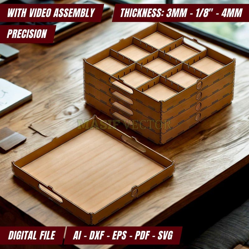 Laser Cut Organizer Tray - Etsy