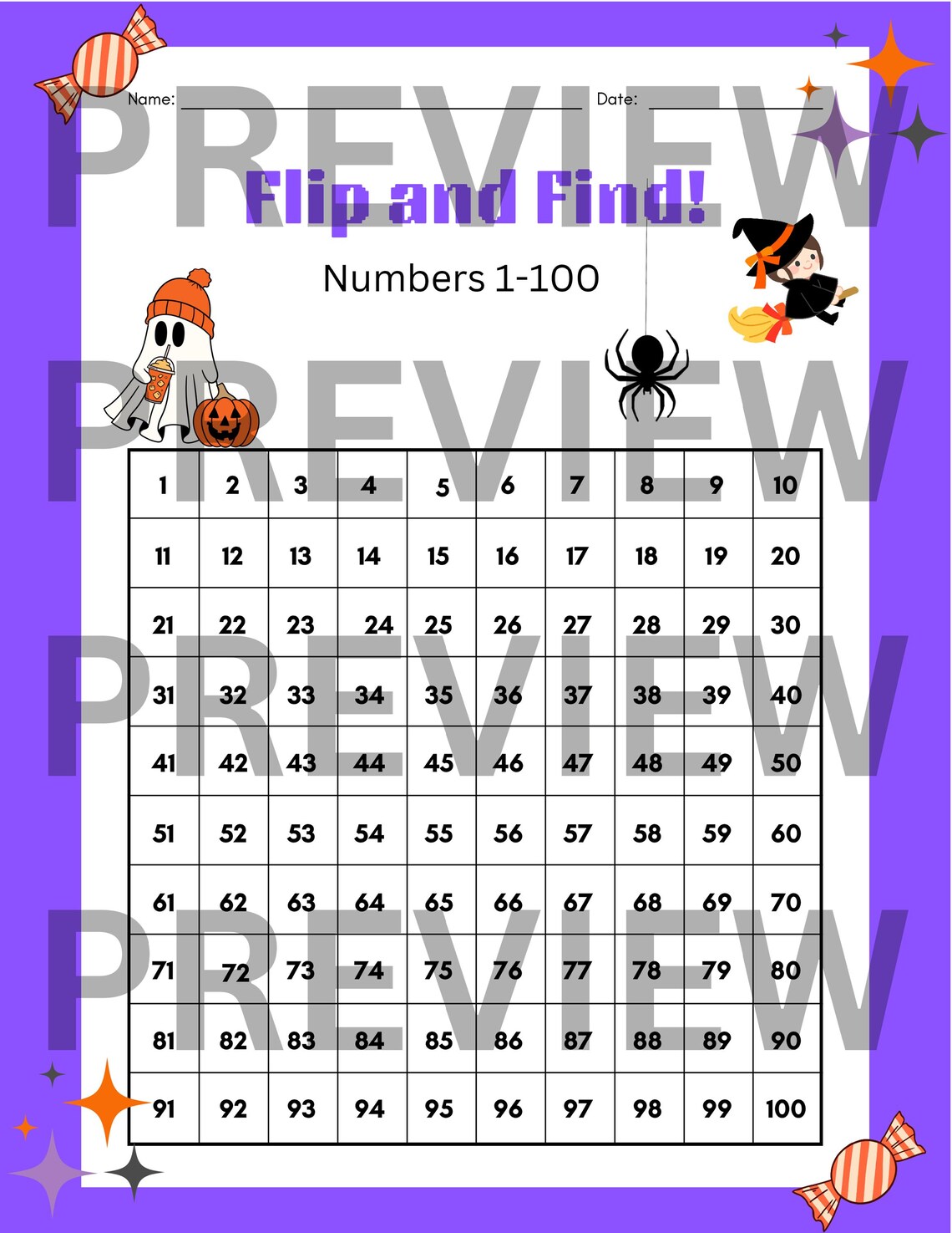 Halloween Fun Flip and Find Place Value Math Game - Etsy