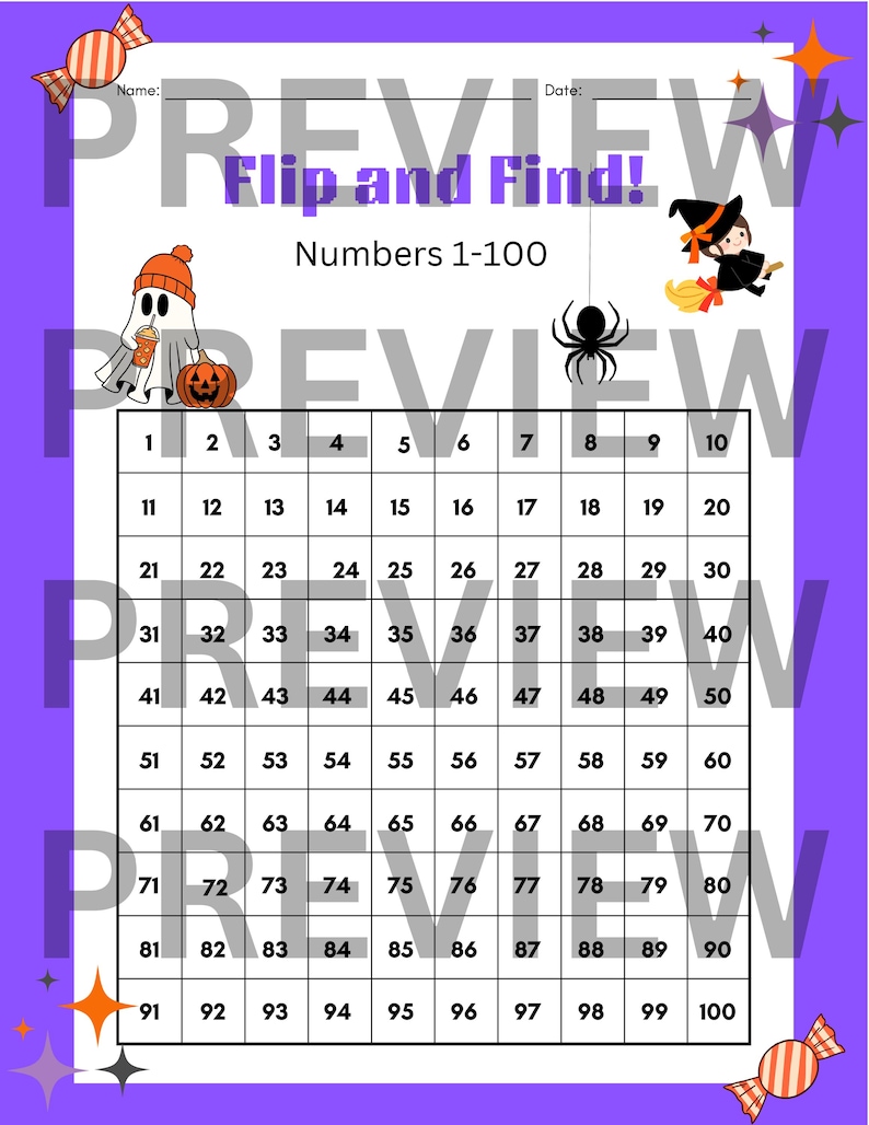 Halloween Fun Flip and Find Place Value Math Game - Etsy