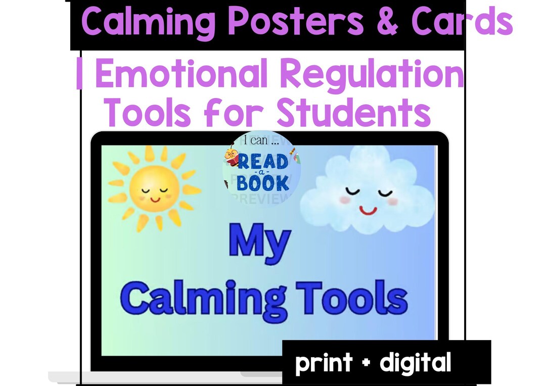 Calming Strategies Poster Cards Printable Emotional Regulation Tools ...