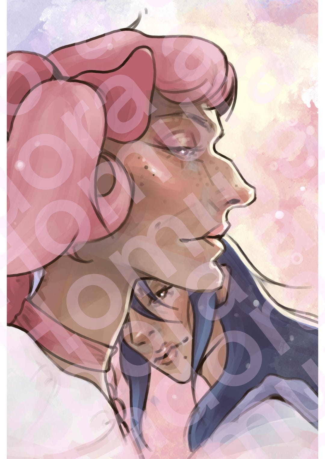 Madoka Magica Illustration/poster A4, Wallpaper Madoka and Homura ...