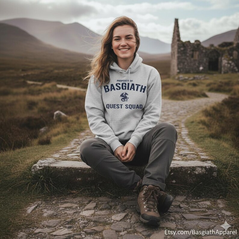 Basgiath Quest Squad Hoodie: Fourth Wing Romantasy Fan Apparel - Etsy