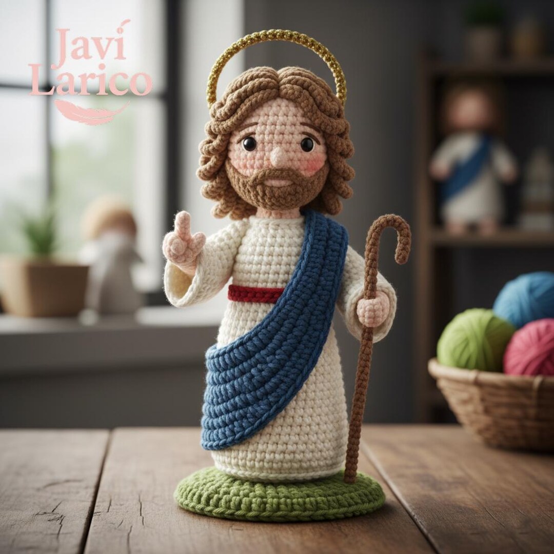 Jesus Crochet Pattern PDF, Amigurumi Nativity Figure, Christian ...
