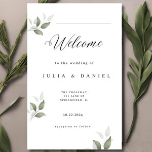 Wedding Program Template, Modern Ceremony Program, Infographic Timeline ...