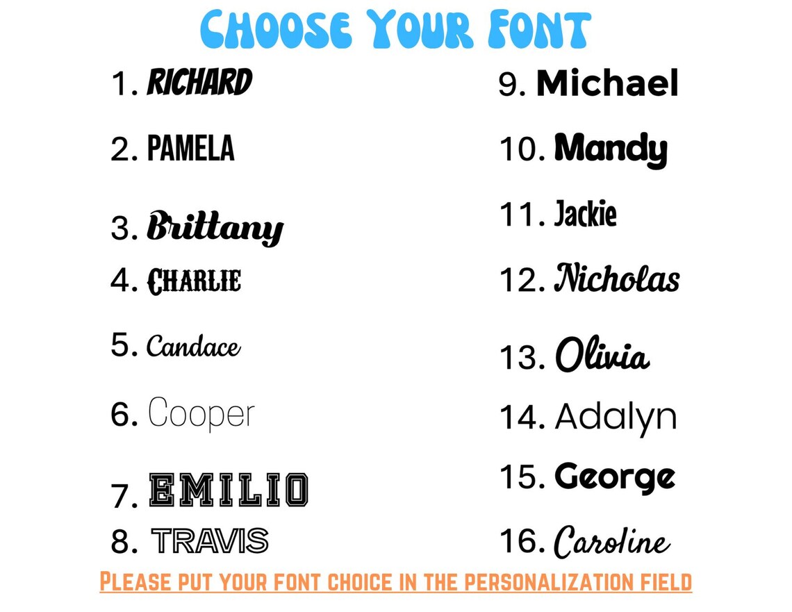 Custom Vinyl Lettering - Choose Your Font, Color, and Size, Custom ...